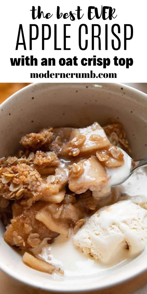 Apple Crisp With Oats Topping - Modern Crumb