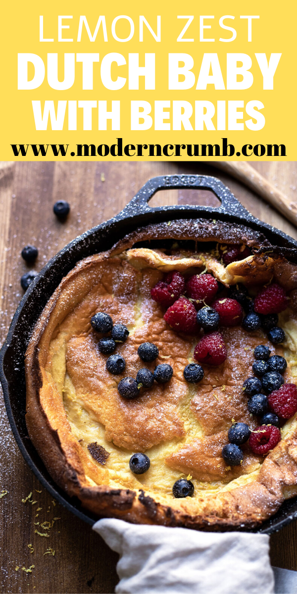Lemon Dutch Baby With Berries - Modern Crumb