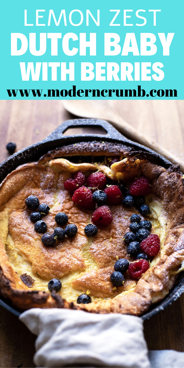 Lemon Dutch Baby With Berries - Modern Crumb