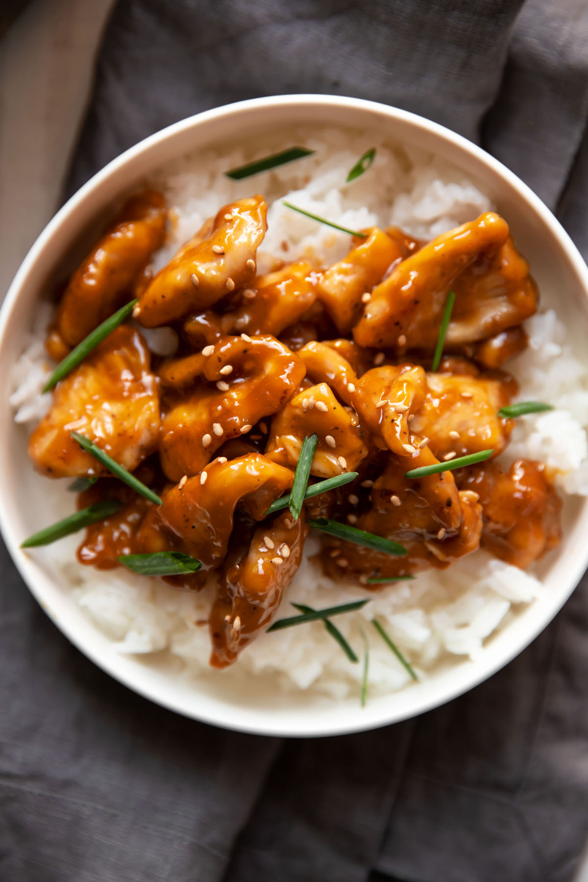 The Best Skinny Orange Chicken - Modern Crumb