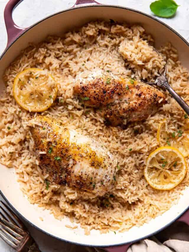 How To Make Lemon Chicken and Rice - Modern Crumb