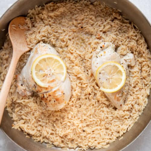 One Pot Lemon Chicken and Rice - Modern Crumb