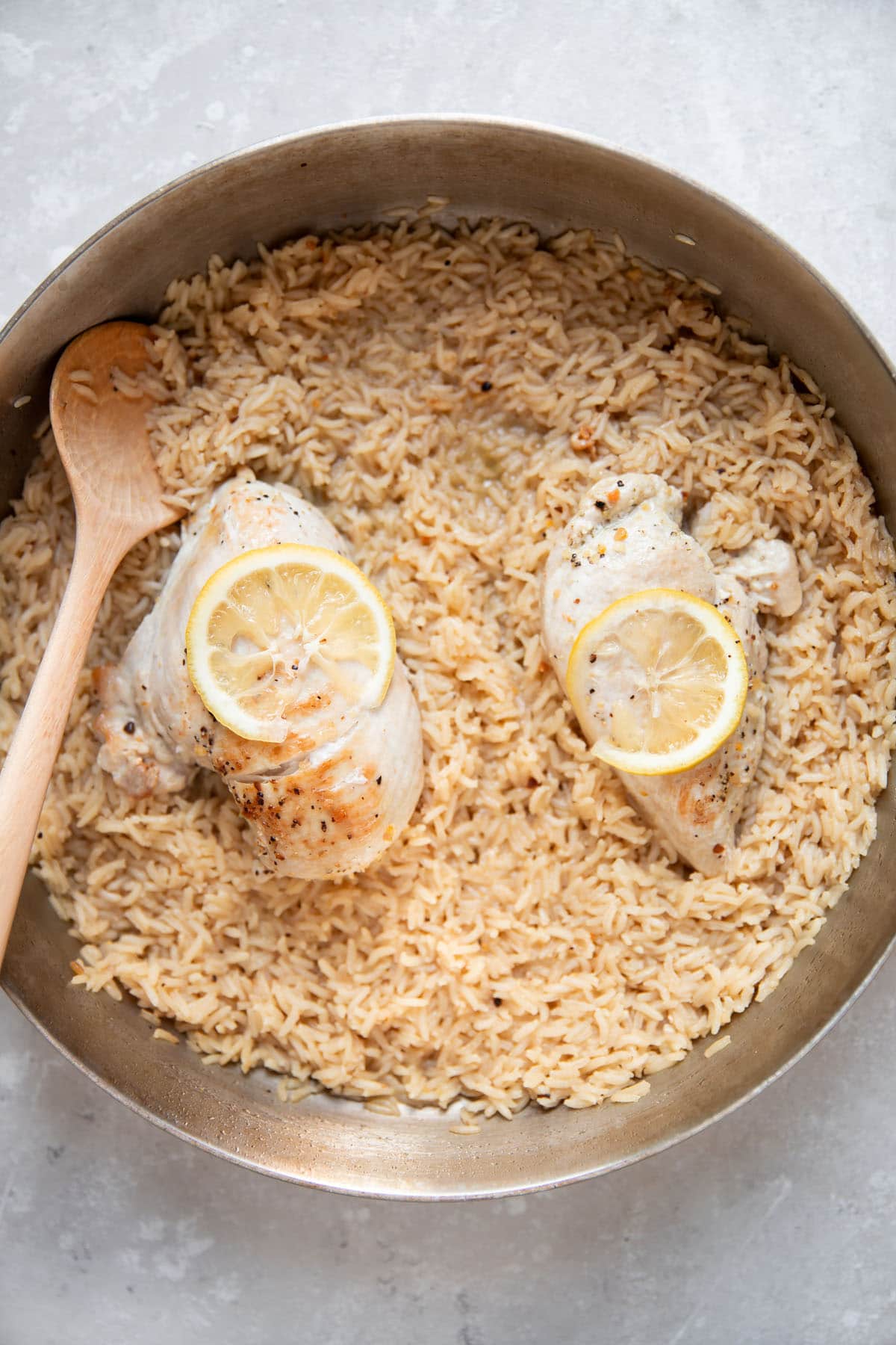 One Pot Lemon Chicken and Rice - Modern Crumb
