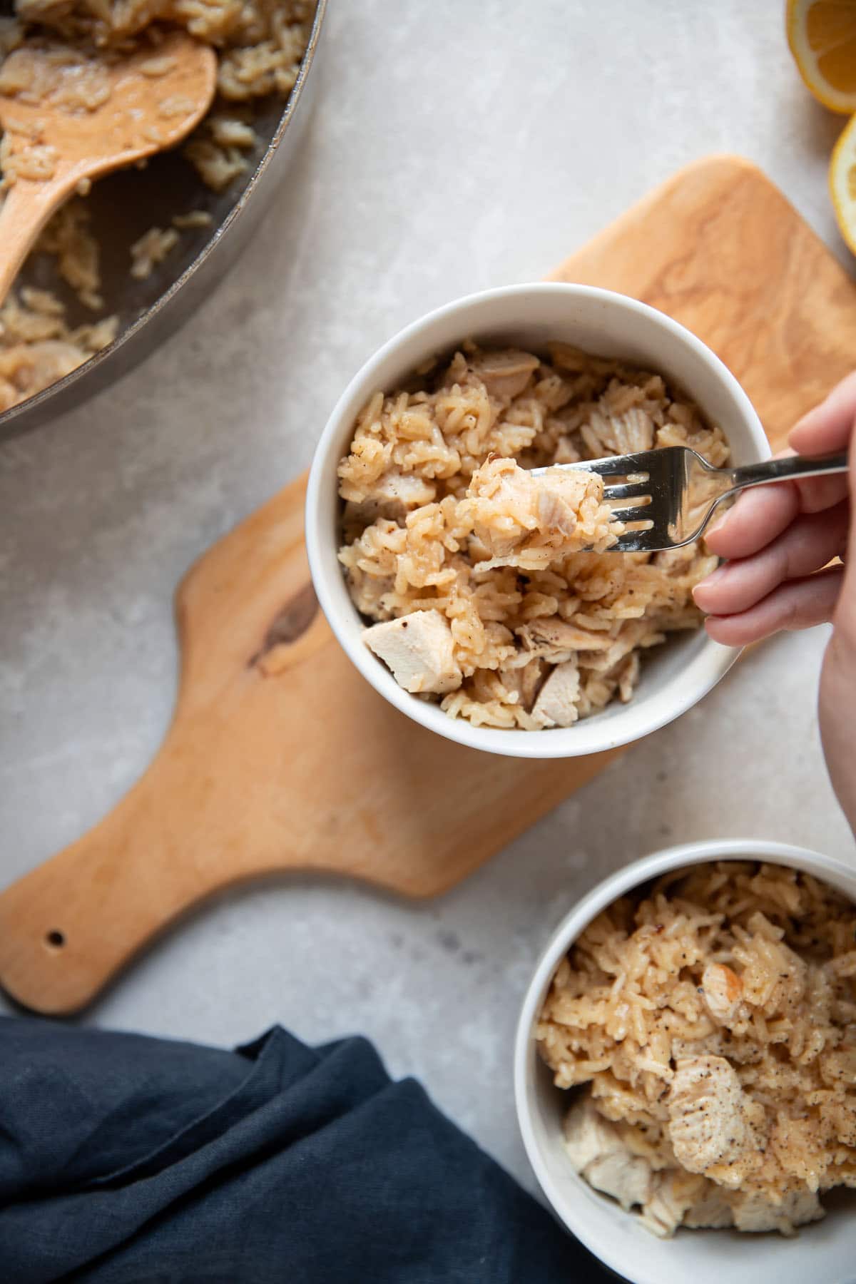 One Pot Lemon Chicken and Rice - Modern Crumb