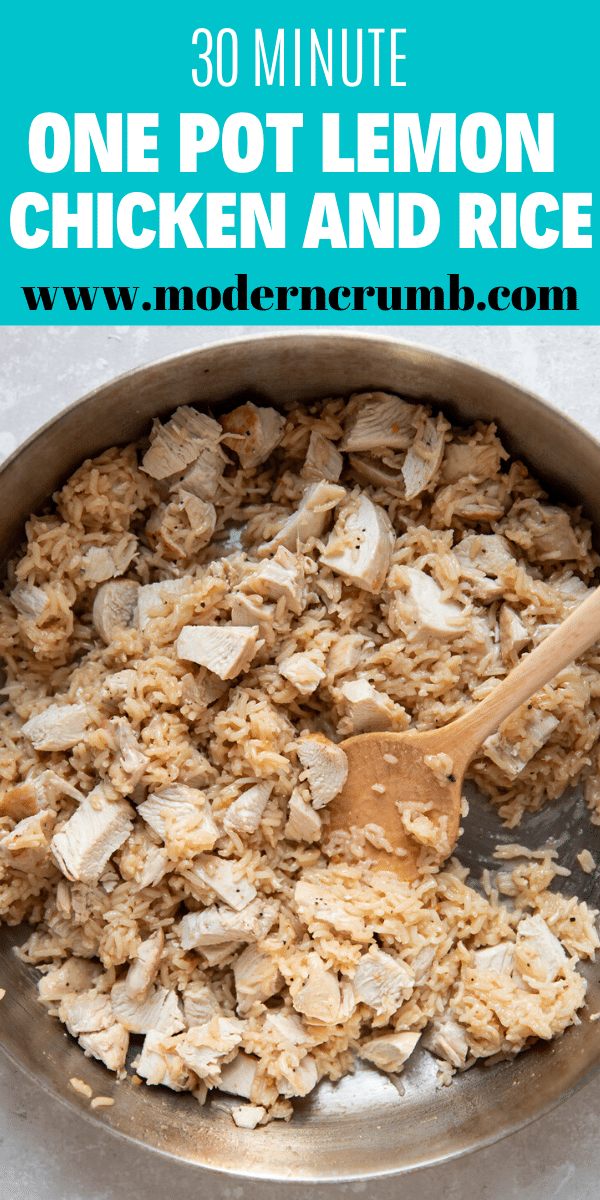 One Pot Lemon Chicken and Rice - Modern Crumb