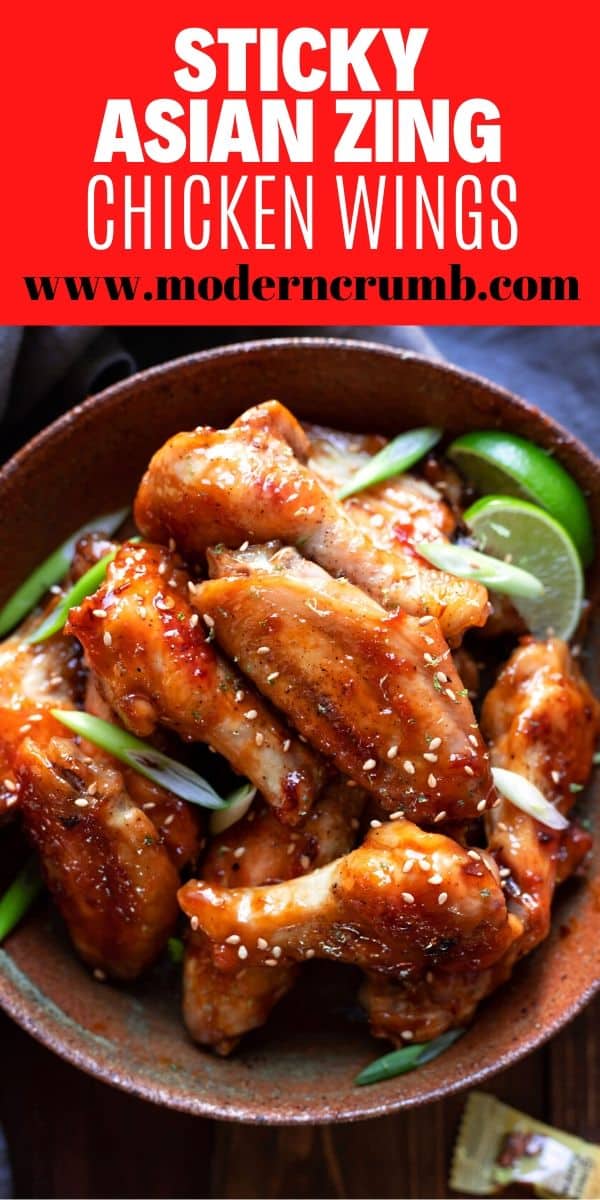 Sticky Asian Zing Wings - Modern Crumb