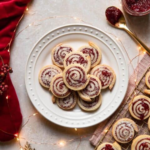 Cream Cheese Jam Pinwheel Cookies - Modern Crumb