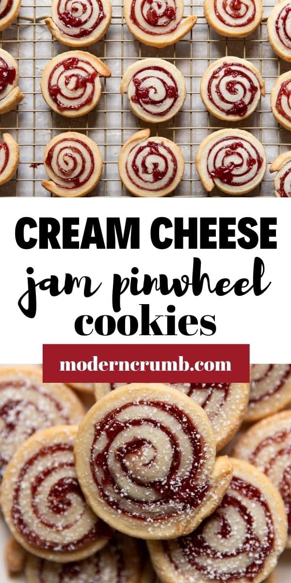 Cream Cheese Jam Pinwheel Cookies - Modern Crumb