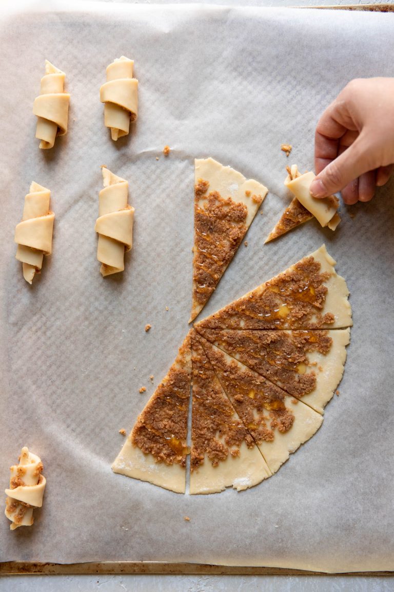 Brown Sugar Walnut Rugelach Cookies - Modern Crumb