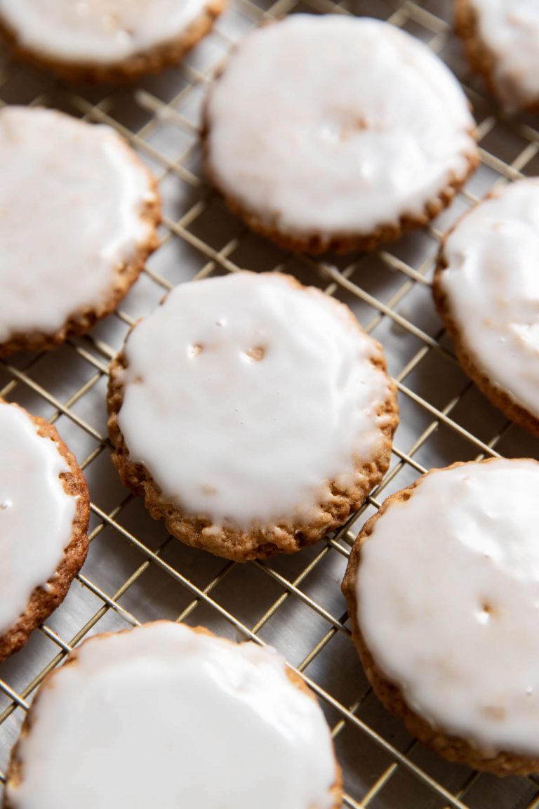 Iced Oatmeal Cookies - Modern Crumb