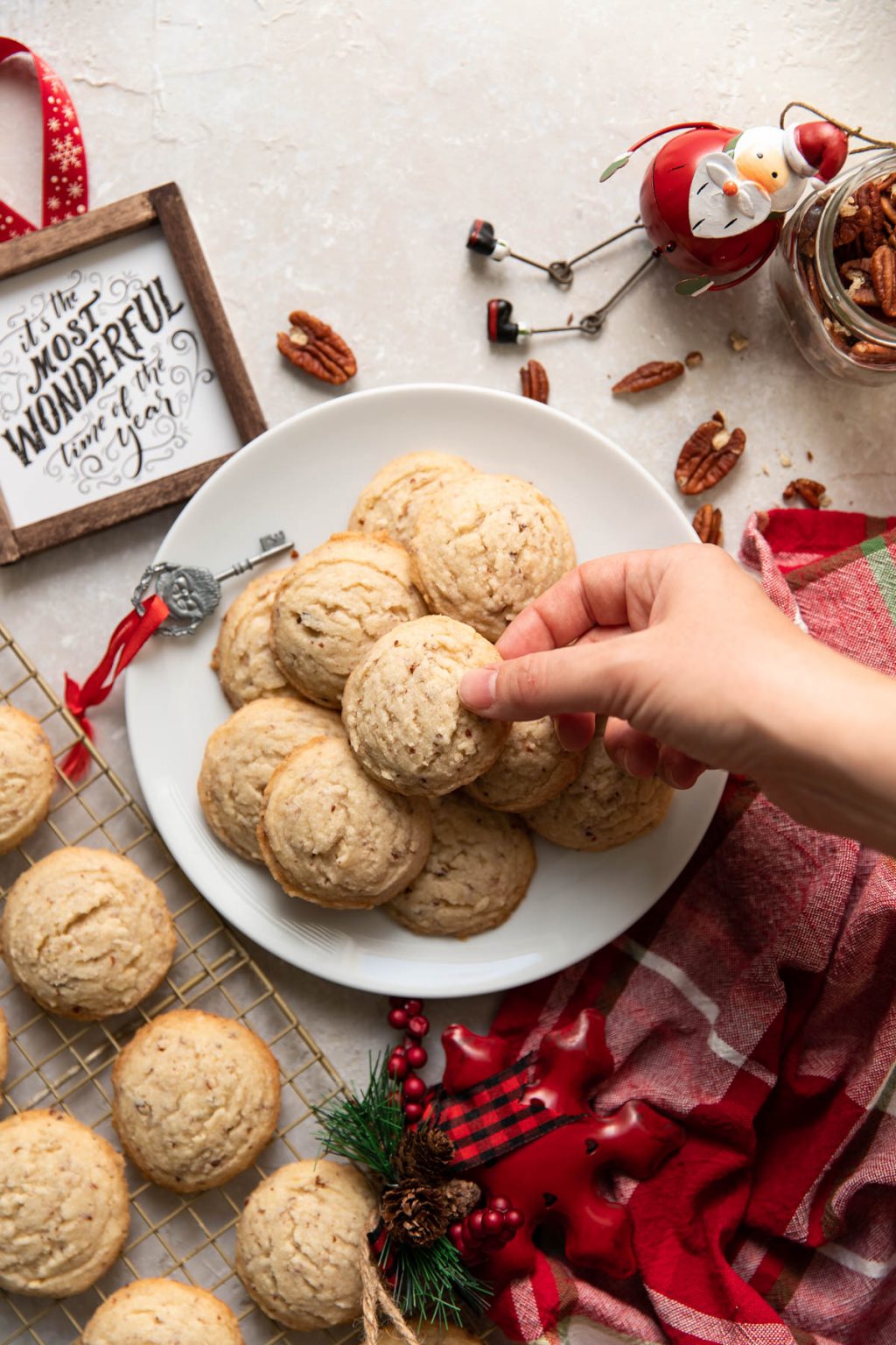 The Best Pecan Sandies Cookies - Modern Crumb