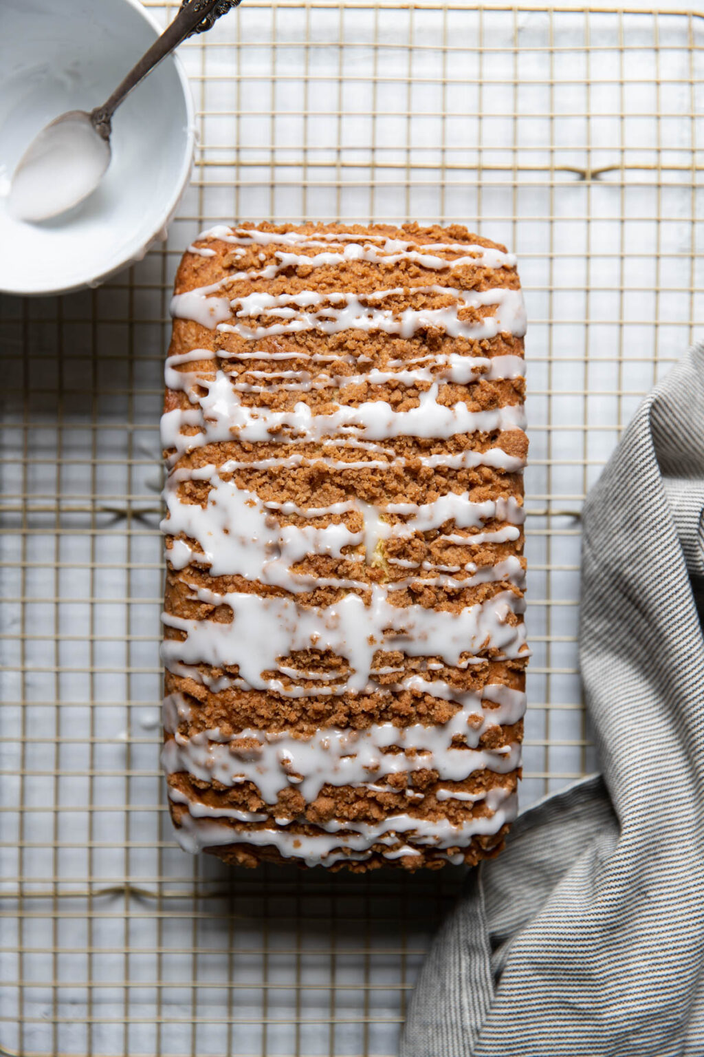 Irresistible Sour Cream Coffee Cake Loaf - Modern Crumb