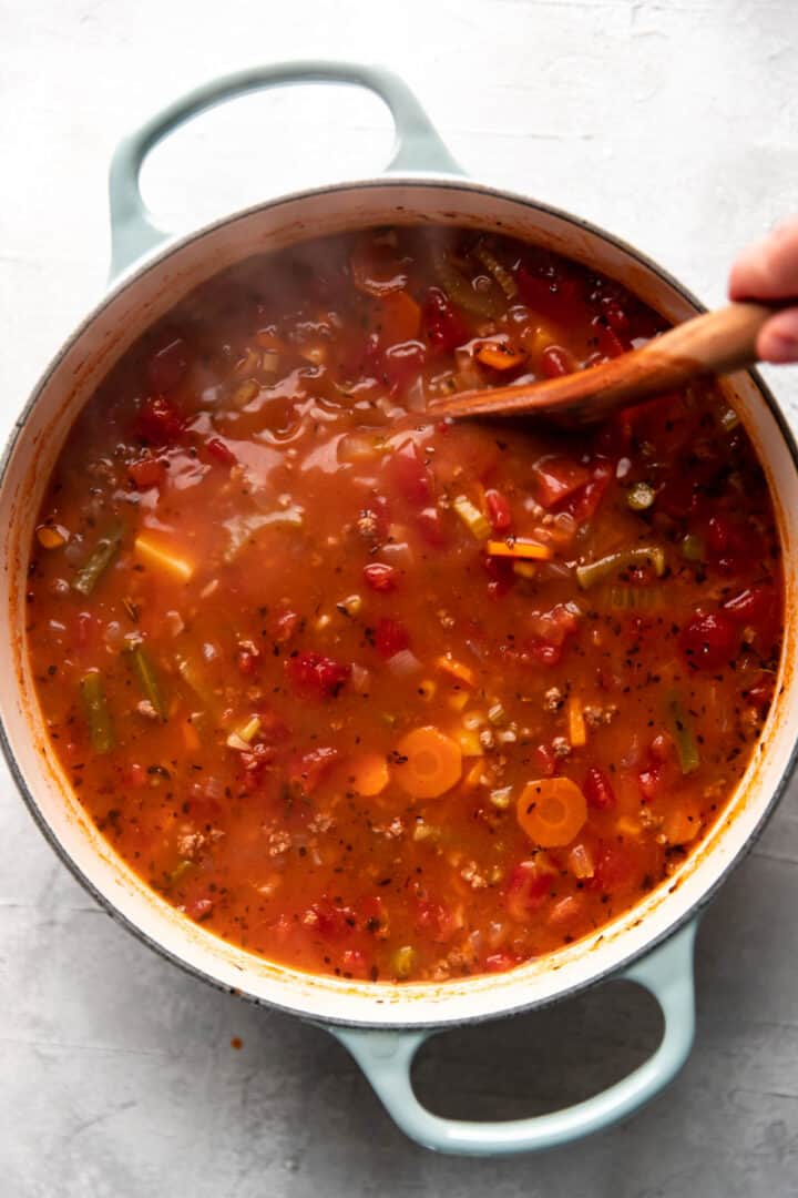 Homemade Alphabet Soup - Modern Crumb