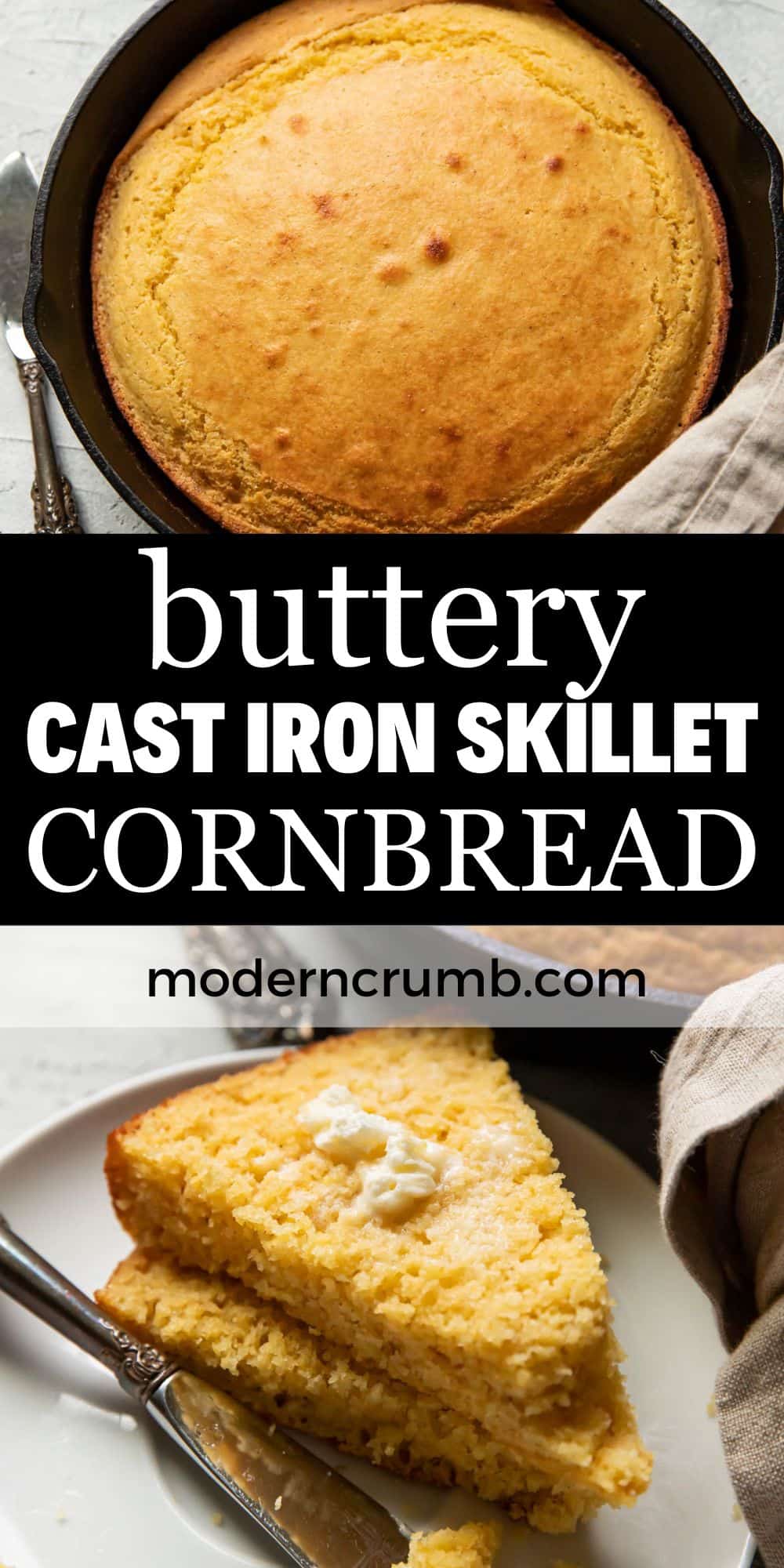 Skillet Cornbread - Modern Crumb