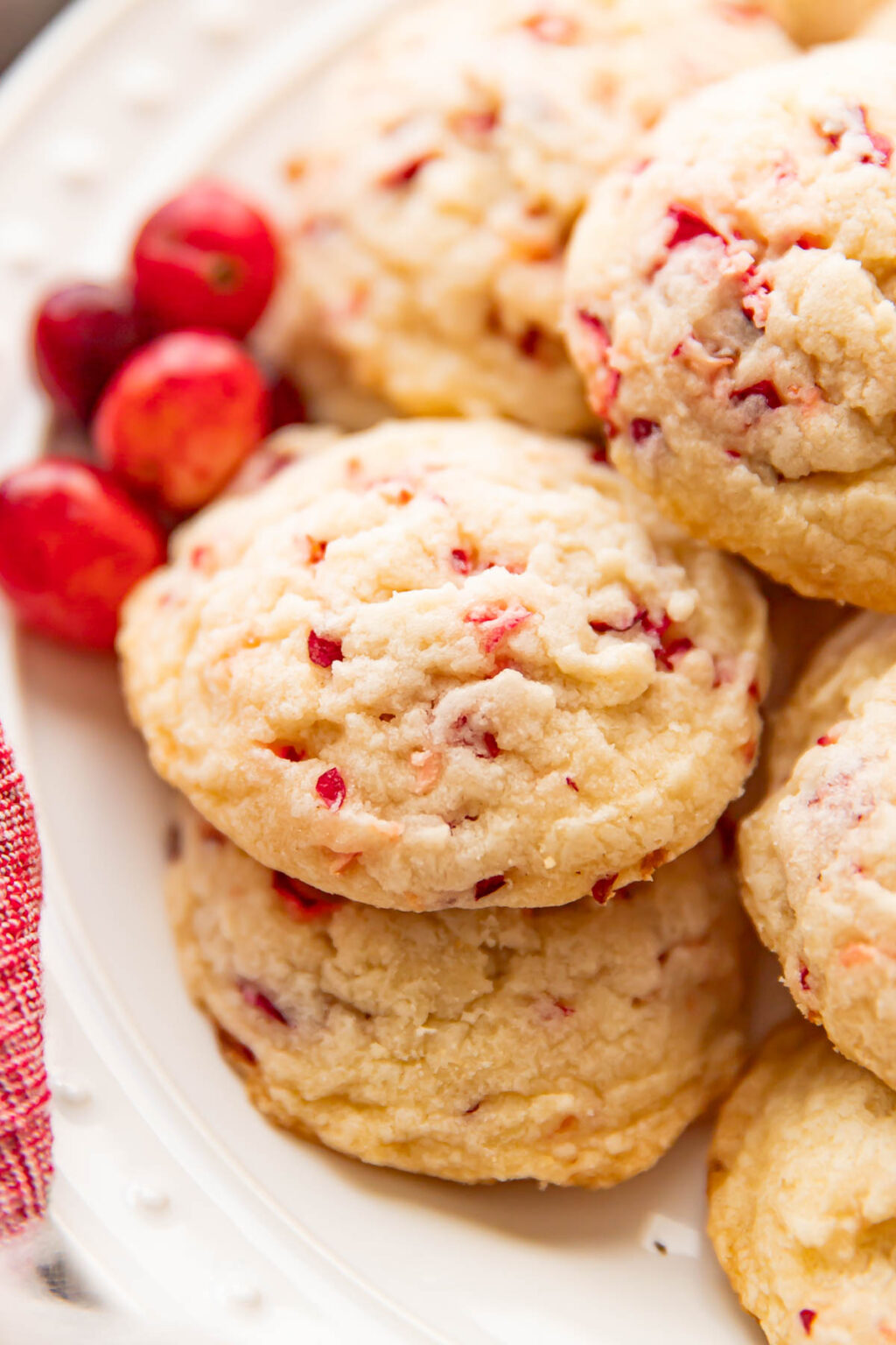 Cranberry Shortbread Cookies - Modern Crumb