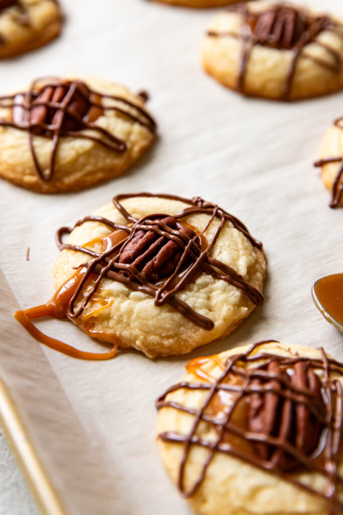 Shortbread Turtle Cookies - Modern Crumb
