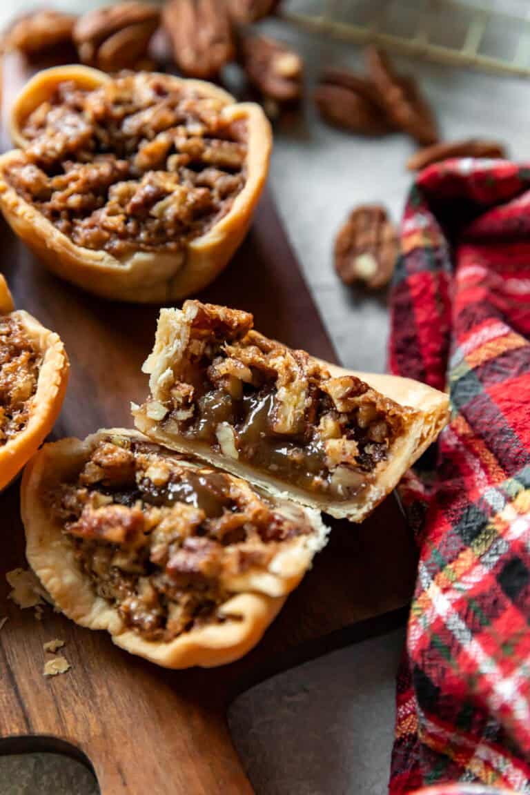 Mini Pecan Pies (Without Corn Syrup) - Modern Crumb